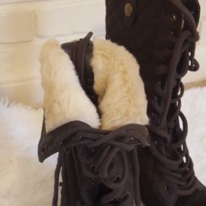 SM New York | Shoes | Sm Boots With Fur Size 95 | Poshmark